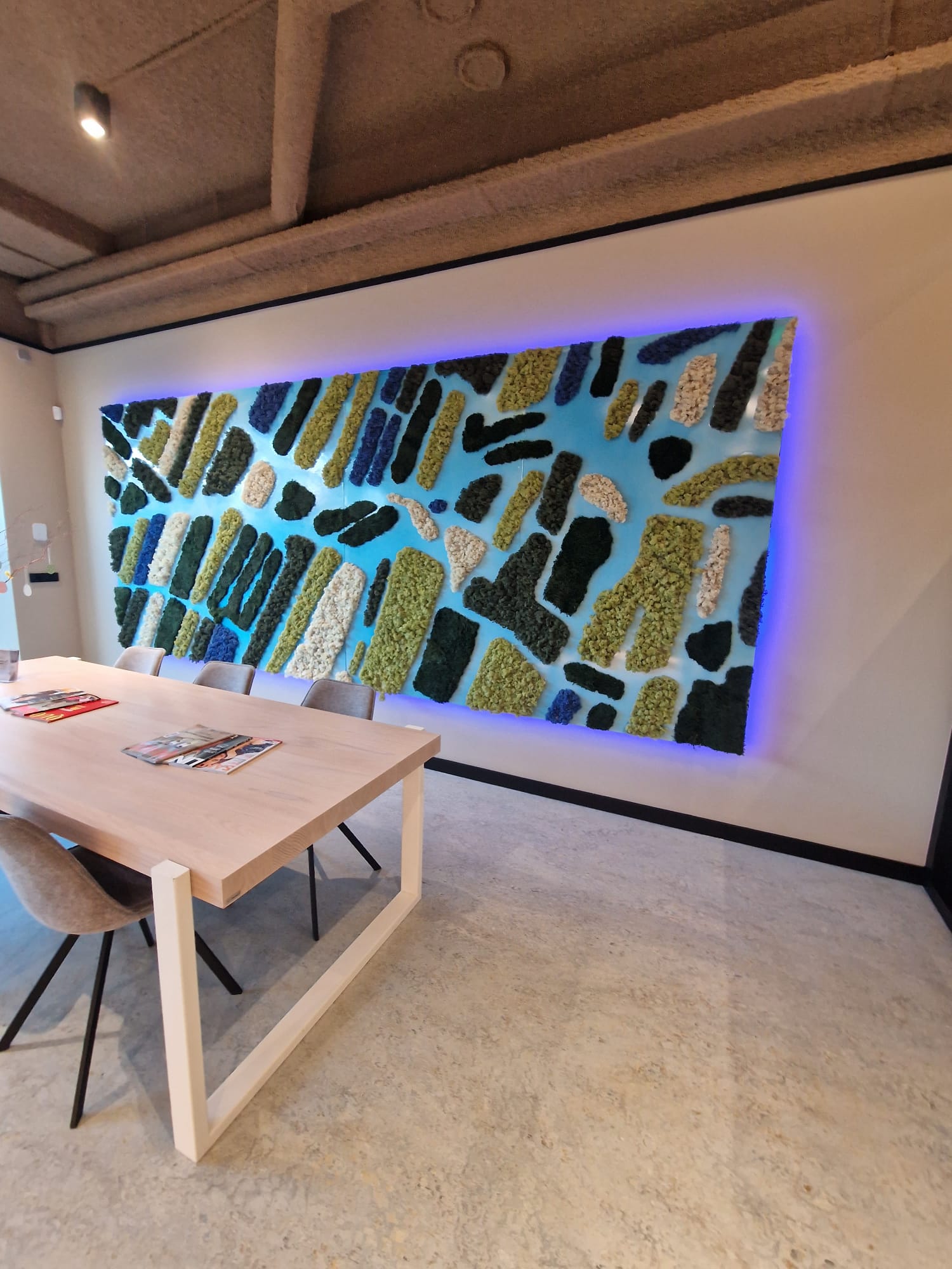 Kunstwerk mos en epoxy per m2 – Gietzuiver
